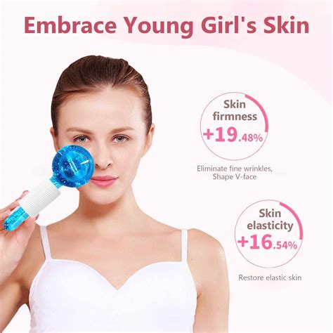 PCS Ice Roller Globes Facial Roller Cold Hot Skin Massager Crystal Glass Ball For Redness