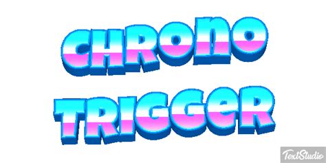 Chrono Trigger Videogame Animated GIF Logo Designs