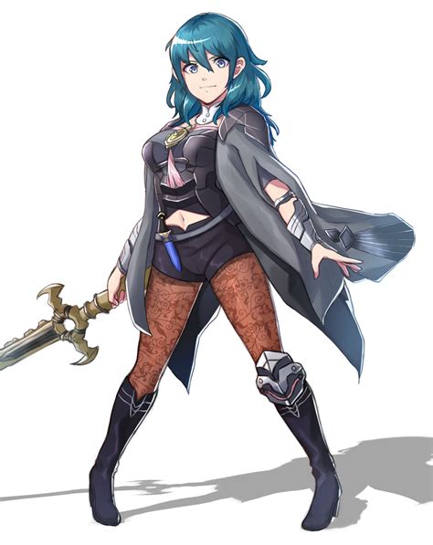 Safebooru 1girl Absurdres Armor Black Shorts Blue Eyes Blue Hair