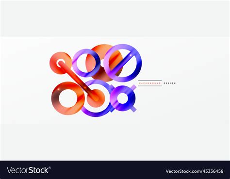 Minimal Geometric Abstract Background Circle Vector Image