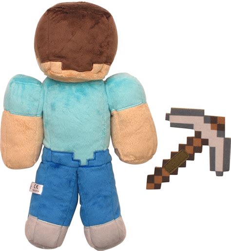 Minecraft Steve Pickaxe Character Plush