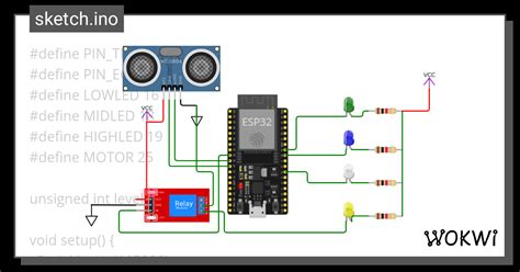 Waterlevel10 Wokwi Esp32 Stm32 Arduino Simulator