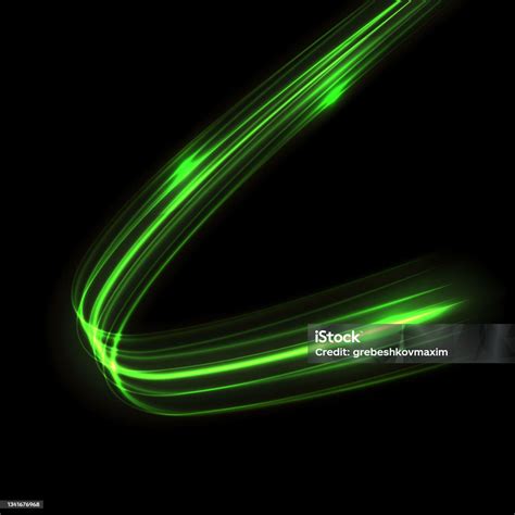 Ilustración De Efecto De Rastro De Luz Brillante Rastro De Flash Brillante Aislado Y Más