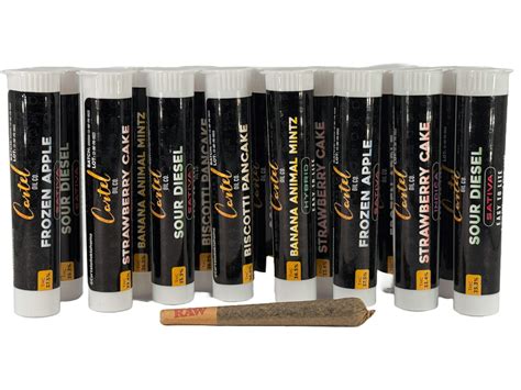 Cartel Oil Co Infused Pre Roll Hybrid Peach Flambe 1 2g