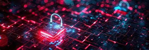Visual Representation Of Cyber Security With Digital Locks And Data Streams Futuristic