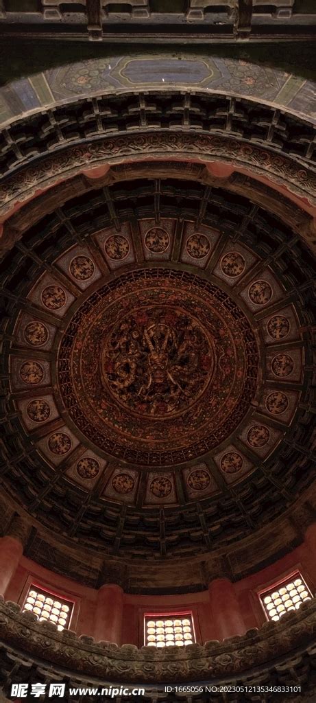 故宫 穹顶 龙摄影图 园林建筑 建筑园林 摄影图库 昵图网