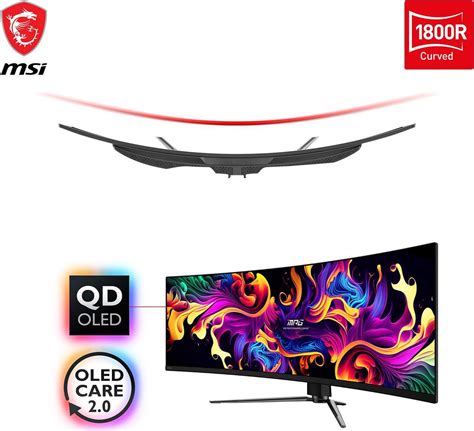 Msi Mpg 491cqp Qd Oled 49 329 Curved 1800r Qd Oled Gaming Monitor