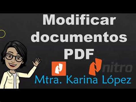 Tutorial Para Crear Un PDF Editable Con Nitro Paso A Paso Tuto Window