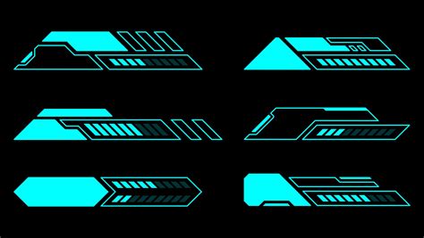 Loading Frame Abstract Technology Interface Hud Vector Design For