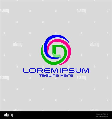 L Letter Colorful Logo In The Circle Vector Design Template Elements For Your Application Or