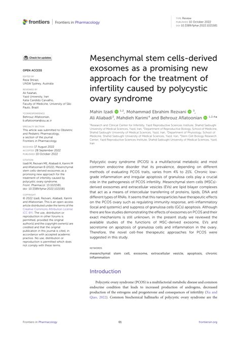 Pdf Mesenchymal Stem Cells Derived Exosomes As A Promising New