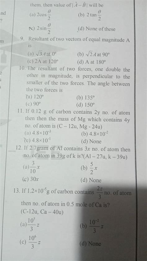 Resultant Of Two Vectors Of Equal Magnitude A Is Filo