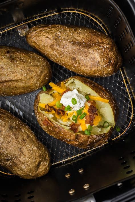 Air Fryer Loaded Baked Potatoes Cooking Up Memories
