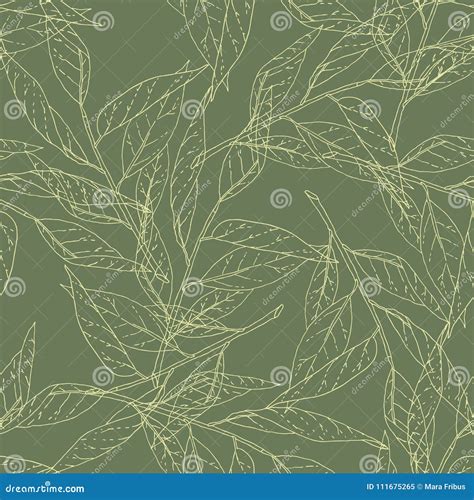 Tree Branch Seamless Pattern Stock Vector Illustration Of Graphic Artwork 111675265