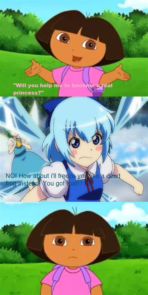 Cirno Hates Dora By Misse The Cat On Deviantart