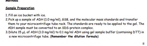 ra distance travelled by the protein band cm
