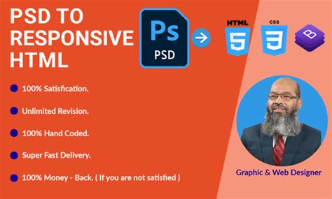 Convert Psd To Html Responsive Using Bootstrap By Designer Abdurr