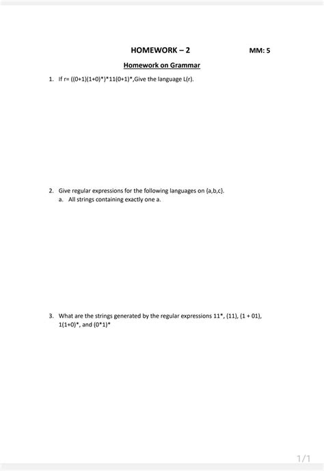 1 if r 0 1 1 0 ∗ ∗11 0 1 ∗ give the language