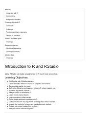 Introduction To R And RStudio Pdf RStudio Interacting With R