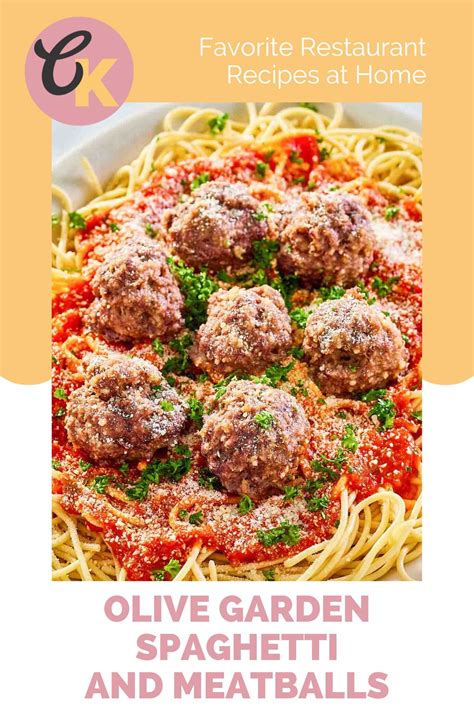 Authentic Olive Garden Spaghetti And Meatballs Recipe