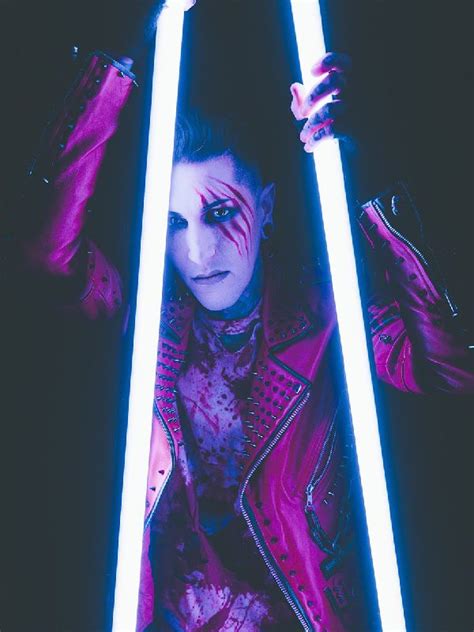 Chris Motionless Red Leather Biker Jacket Texas Jackets