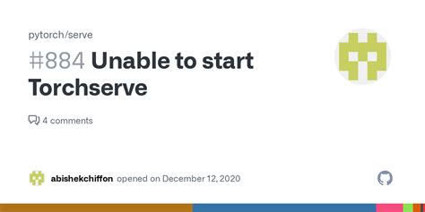 Unable To Start Torchserve Issue 884 Pytorch Serve GitHub