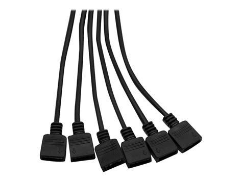 Ekwaterblocks 3 Pin Rgb Header Male 3 Pin Rgb Header Male Sort 30cm Rgb Led Opdeler