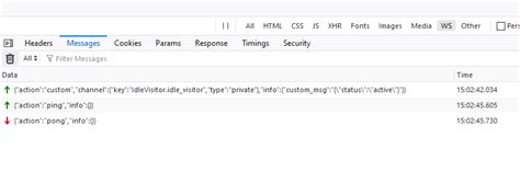 How To Monitor Websocket Frames In Firefox Stack Overflow