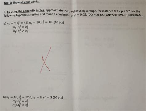 solved 1 ﻿note show all vour works by using the appendix