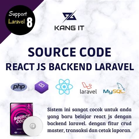 Jual Source Code Sistem Informasi React Js Backend Framework Laravel 8
