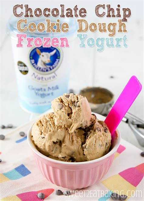 Chocolate Chip Cookie Dough Frozen Yogurt Fro Yo Recipe Chefthisup