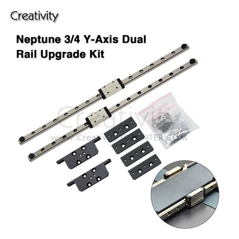 Para Sa Elegoo Neptune 4 Dual Y Axis Upgrade Neptune 3 Neptune 3pro Linear Rail Kit Mgn9h 315mm