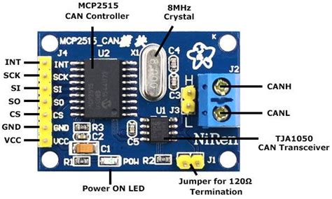 Can Bus Modul Mcp2515 Tja1050 Pro Arduino H A D E X Spol S Ro