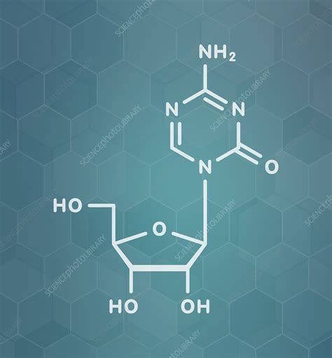 Azacitidine Myelodysplastic Syndrome Drug Molecular Model Stock