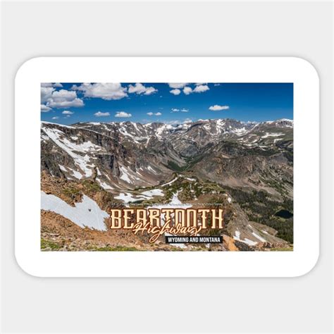 Beartooth Highway Wyoming And Montana Beartooth Highway Sticker Teepublic