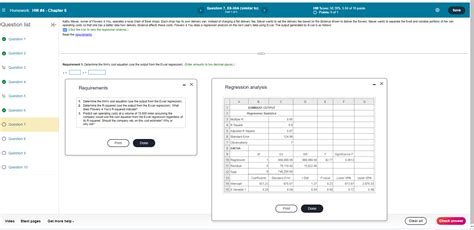 Click The Icon To View The Regression Analysis Chegg