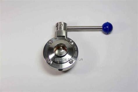 Затвор дисковый DIN Dn 40 из нержавеющей стали AISI 304 (сварка ...