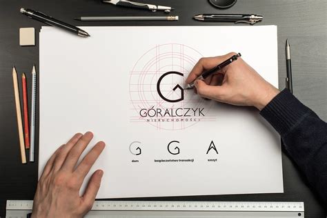 Projekt logo Biura Nieruchomości Góralczyk YES WHITE STUDIO