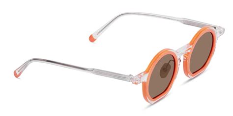 Hartford 5 Orange Round Sunglasses Specscart