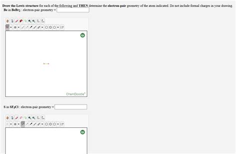 Solved Draw The Lewis Structure For Each Of The Following