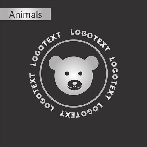 흑인과 백인 스타일 아이콘 곰 로고 벡터 Eps Ai Uidownload