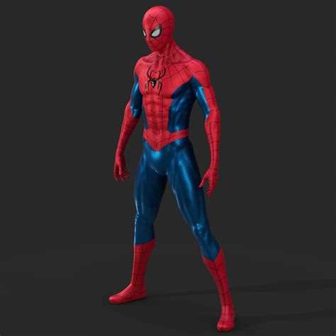 3d Model Spider Man No Way Home Final Suit Vr Ar Low Poly Cgtrader