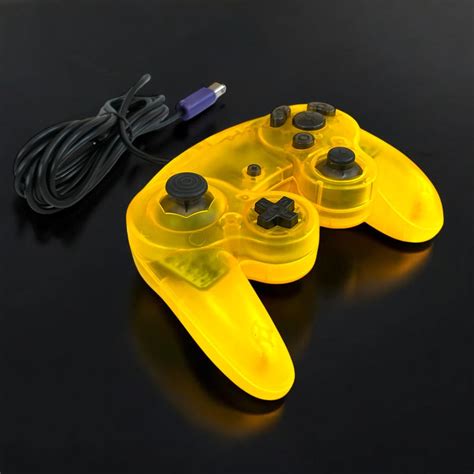 Custom Nintendo Gamecube Controller Clear Yellow Black Oem Circuit