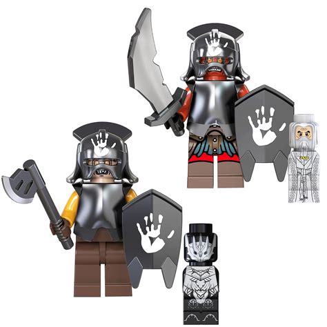 10 Pcs The Lord Of The Rings Medieval Minifigures Toy Sets 177 Inch