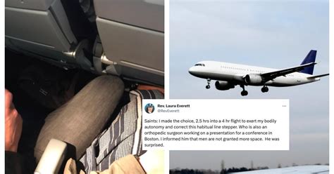 Too Close For Comfort Passenger Confronts Man Next To Her For Invading