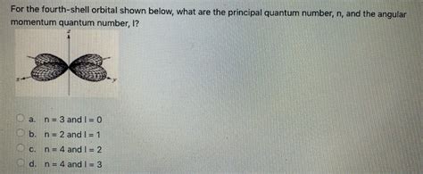 Answered For The Fourth Shell Orbital Shown Bartleby