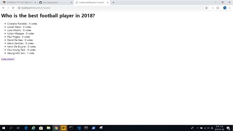 GitHub jason2133 django polls Django로 투표 만들어보기