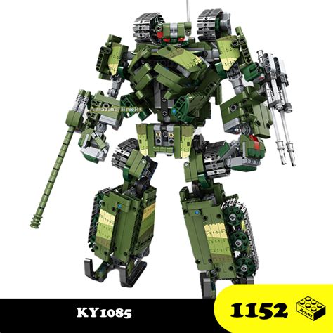 Đồ chơi Lắp ráp Robot biến hình Xe tăng chiến đấu 99a Xếp hình thông