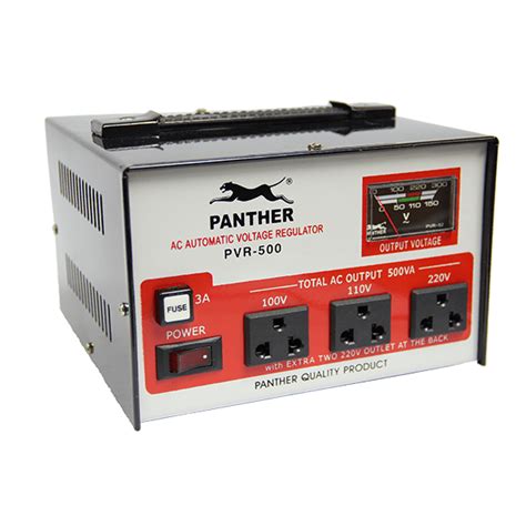PVR 500 500W Relay Type AVR W Step Down Transformer Panther