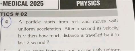 Medical Physigs Tics A Particle Studyx